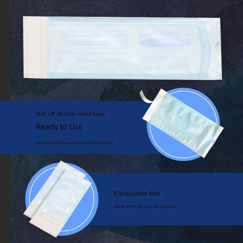 Sterilization Pouch Transparent Packing Medical Use Disposable Self ...