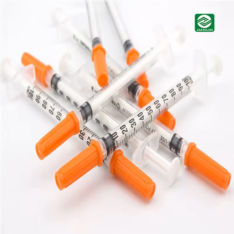 Disposable Medical Insulin Syringe with Fixed Needle Plastic CE&ISO ...